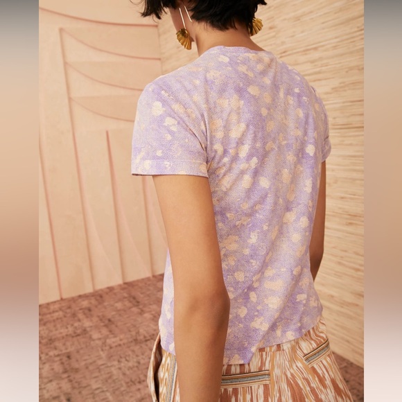 Ulla Johnson | Tops | Ulla Johnson Estelle Lavender Handprint Dot ...